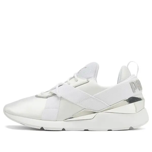 PUMA Muse X3 Low Top Sneakers - White/silver
