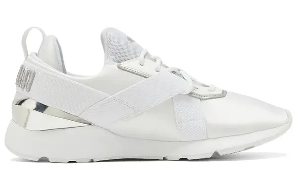 PUMA Muse X3 Low Top Sneakers - White/silver