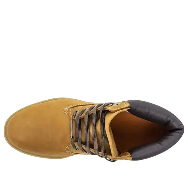 Timberland 6 Inch Premium Lace-up Boots With Camo Sole - Wheat/camo