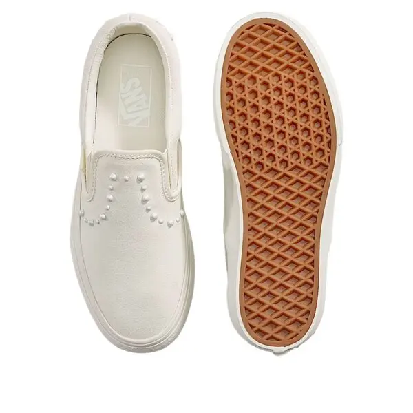 VANS Classic Slip-on Platform Sneakers With Embellishments