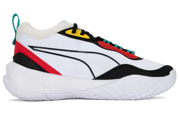 PUMA Playmaker Athletic Sneakers - White/red/black