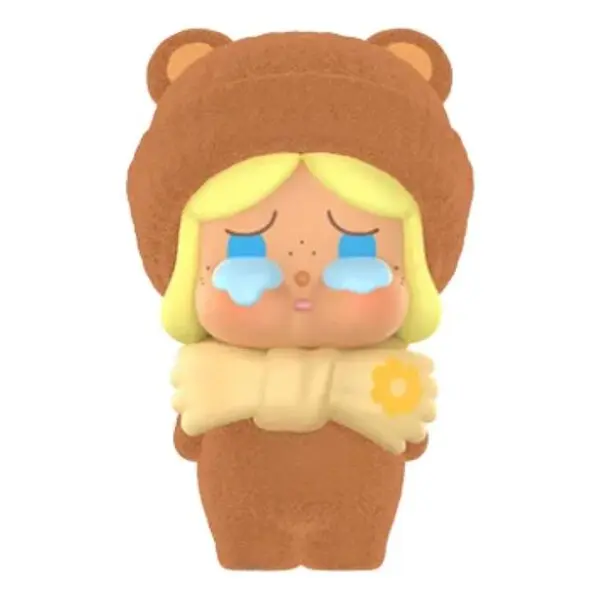 POP MART Pop Bean Fluffy And Cozy Figure Crybaby Fuzzy Bear - Multi-color