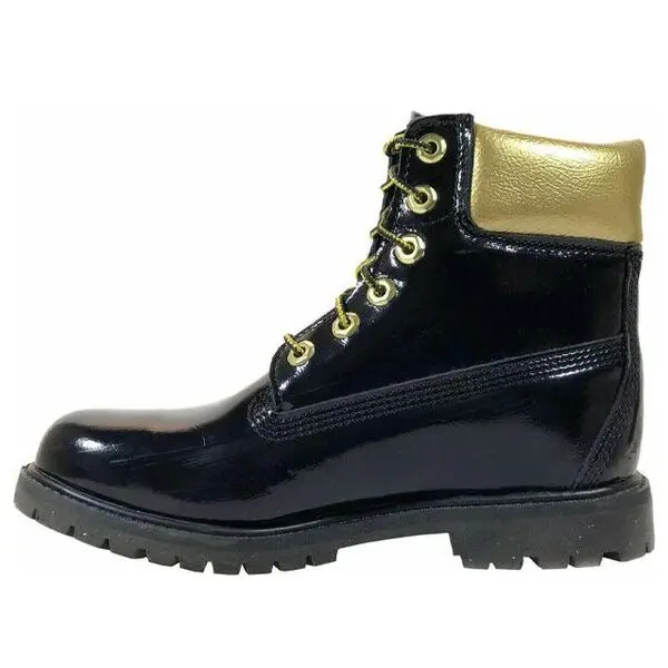 Timberland 6-inch Waterproof Lace-up Boots - Black/gold
