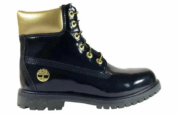 Timberland 6-inch Waterproof Lace-up Boots - Black/gold
