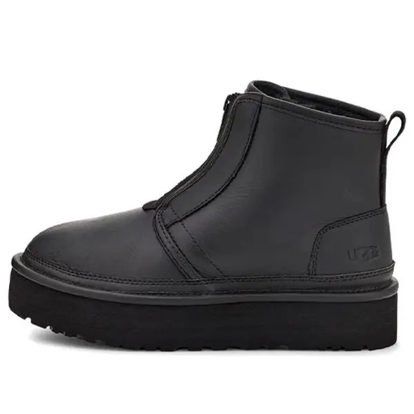 UGG Neumel Platform Zip Boots - Black