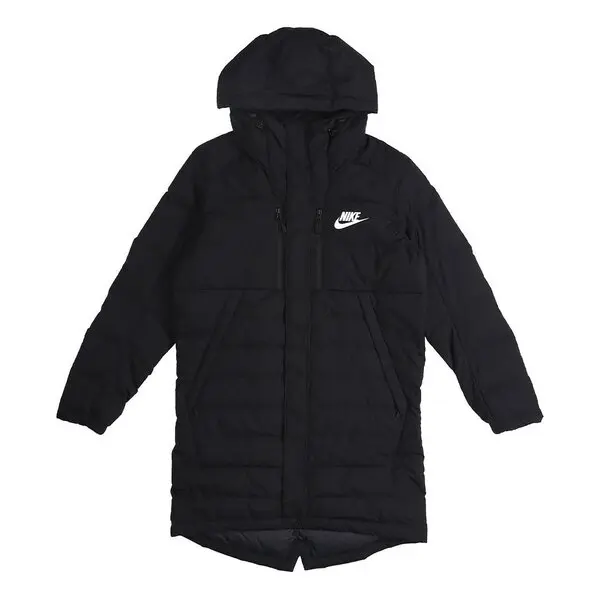 Nike Down Puffer Parka Jacket - Black