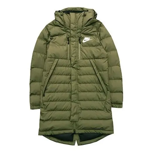 Nike Long Down Fill Parka - Green