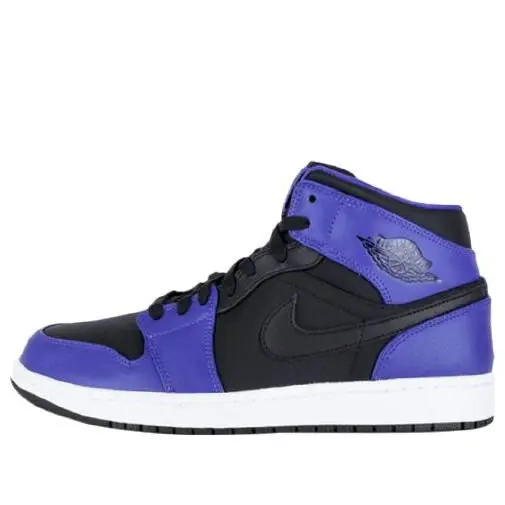 JORDAN 1 Retro Mid Sneakers - Black/purple