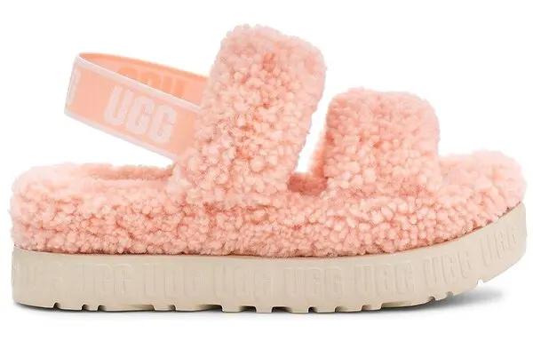 UGG Oh Fluffita Shearling Slides - Light Pink