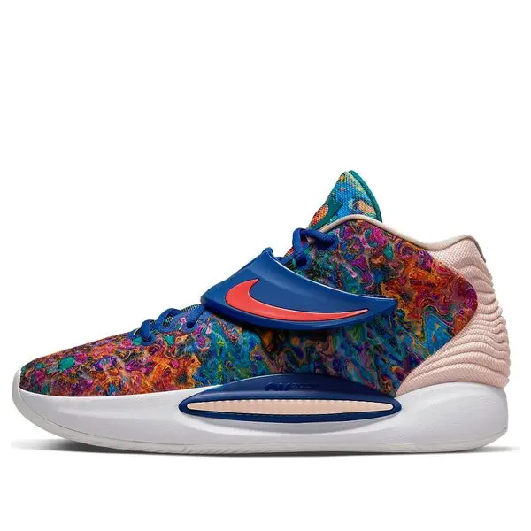 Nike Kd 14 "psychedelic" Low Top Sneakers - Blue