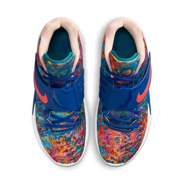 Nike Kd 14 "psychedelic" Low Top Sneakers - Blue