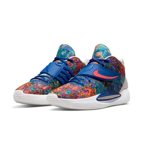 Nike Kd 14 "psychedelic" Low Top Sneakers - Blue