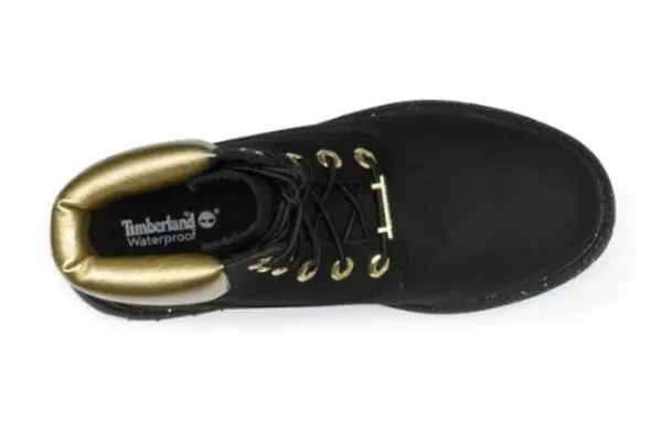 Timberland Heritage 6-inch Waterproof Lace-up Boots - Black/gold