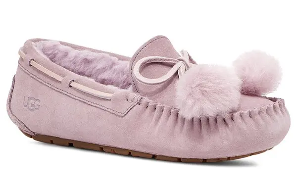 UGG Dakota Bow Pom Loafer - Pinkpurple