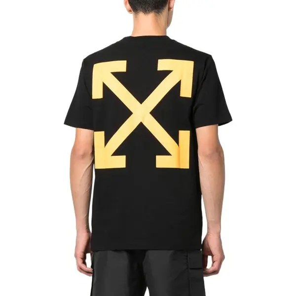 Off-White Caravaggio Printed Cotton T-shirt Black