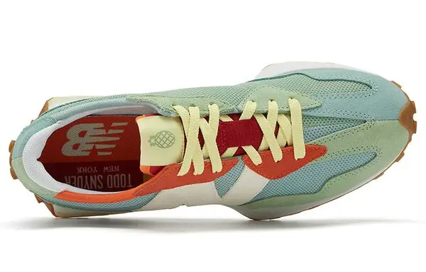 NEW BALANCE Todd Snyder X 327 "farmers Market Pack Pineapple - Green/blue