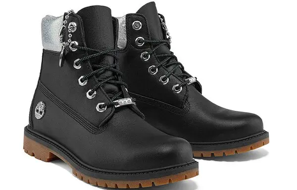Timberland Heritage Inch Waterproof Boots - Black/brown/silver