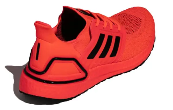 Adidas Ultra Boost 20 Low Top Athletic Sneakers - Red/black