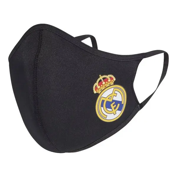Adidas Real Madrid Face Covers 3-pack M/l 'black - Black/white/white