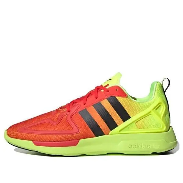 Adidas Zx 2k Flux Athletic Sneakers - Red/yellow/black