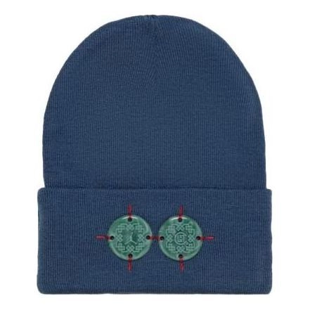 JORDAN X Clot Utility Beanie - Navy/green