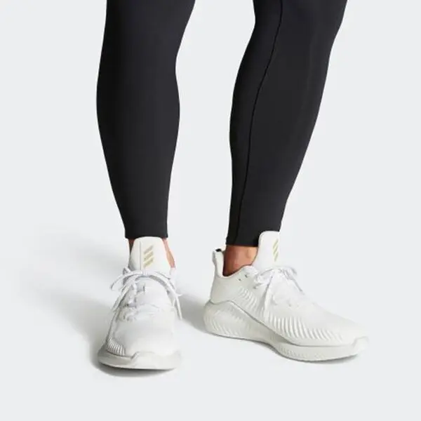 Adidas Alphabounce+ Run Em Sneakers - White