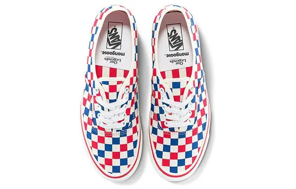 VANS Authentic 44 Dx "mongoose Red Blue Checkerboard - Multi-color