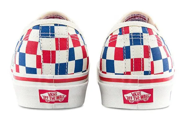 VANS Authentic 44 Dx "mongoose Red Blue Checkerboard - Multi-color