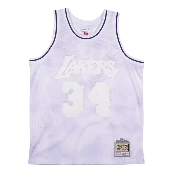 Mitchell & Ness X Nba La Lakers 1996-97 Swingman Jersey Shaquille O'neal 34 - Light Purple
