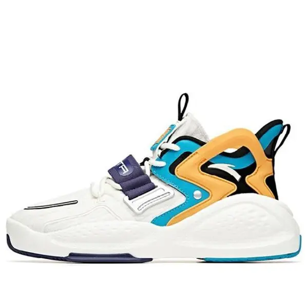 ANTA Shock The Game 2 High Top Sneakers - White/blue/orange