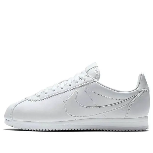 Nike Classic Cortez Leather Sneakers - Triple White