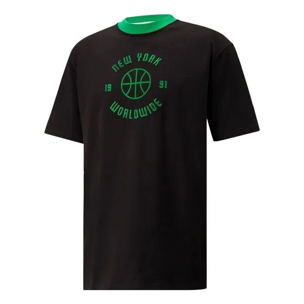 PUMA X Rhuigi Graphic T-shirt 'black Green - Black/green