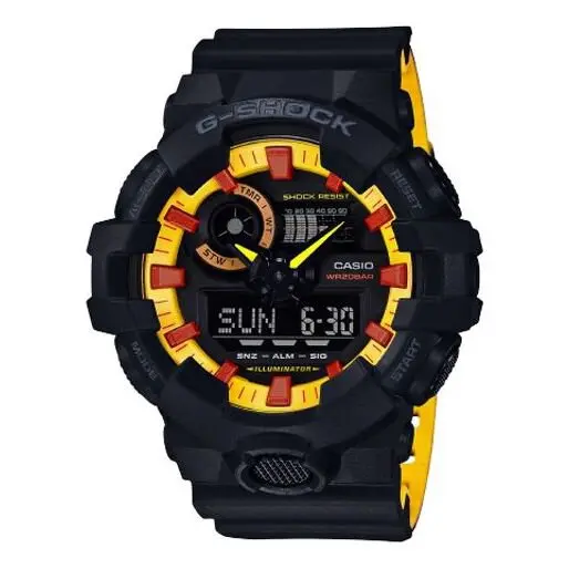 Casio G-shock Analog-digital Watch - Black/yellow