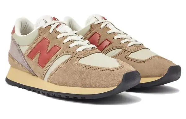NEW BALANCE 730 Low Top Sneakers - Brown/red