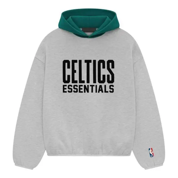 Fear Of God X Nba Celtics Hoodie - Light Heather