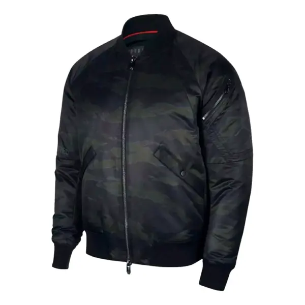 JORDAN Sportswear J-1 Ow Camo Bomber Jacket - Black