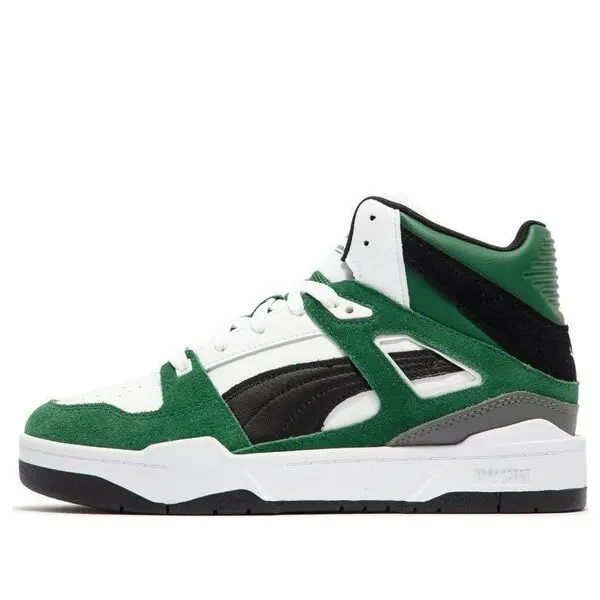 PUMA Slipstream Hi Heritage High Top Sneakers - White/green/black