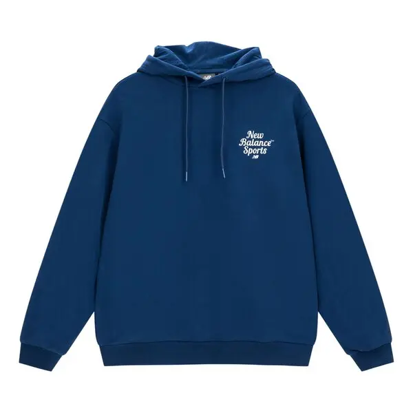 NEW BALANCE Sportswear Hoodie Asia Sizing 'blue White - Blue/white