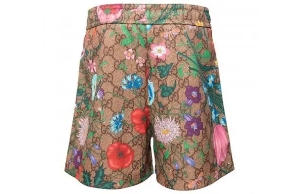 Gucci Gg Monogram Floral Print Shorts