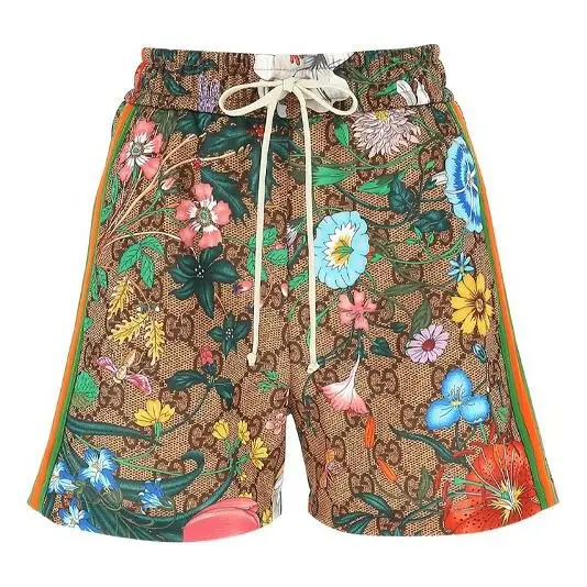 Gucci Gg Monogram Floral Print Shorts - Multi-color