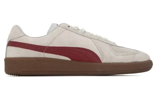 PUMA Suede Low Top Sneakers - White/gray/red
