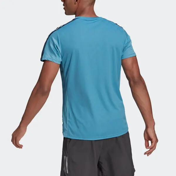 Adidas Own The Run Short Sleeve Tee - Blue
