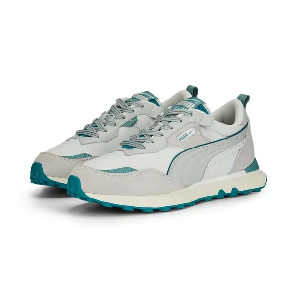 PUMA Rider Fv 'vacation Grey Green Lagoon' Sneakers - Feather Grey/green Lagoon