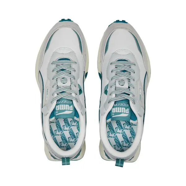 PUMA Rider Fv 'vacation Grey Green Lagoon' Sneakers - Feather Grey/green Lagoon