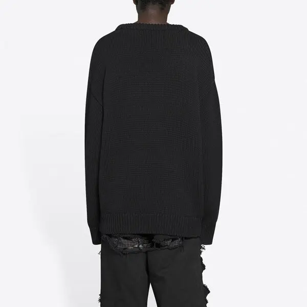 Balenciaga Bb Laurel Crown Logo Crewneck Knitted Sweater