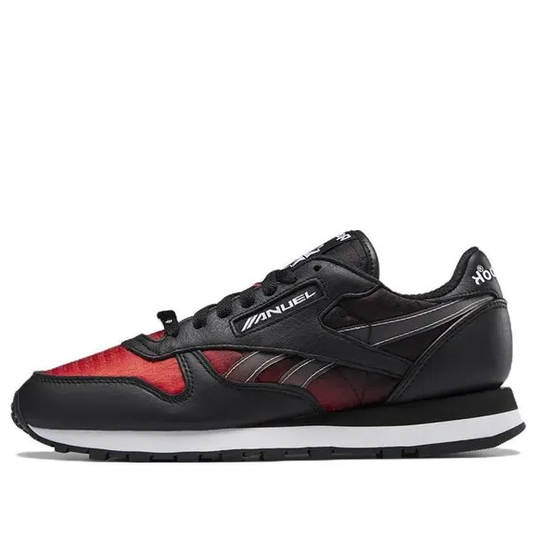 REEBOK Anuel Aa X Classic Leather "the Sky Above The Street" Low Top Sneakers - Blackred