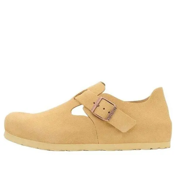BIRKENSTOCK London Suede Leather Shoes - Yellow