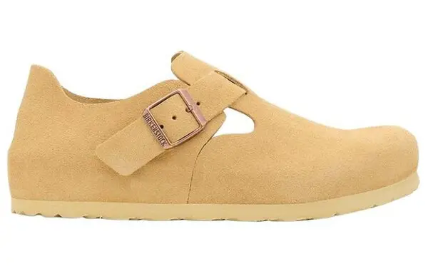 BIRKENSTOCK London Suede Leather Shoes - Yellow