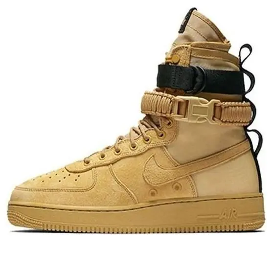 Nike Sf Air Force 1 High "wheat" Sneakers - Tan