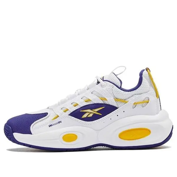 REEBOK Solution Mid Athletic Sneakers - White/purple